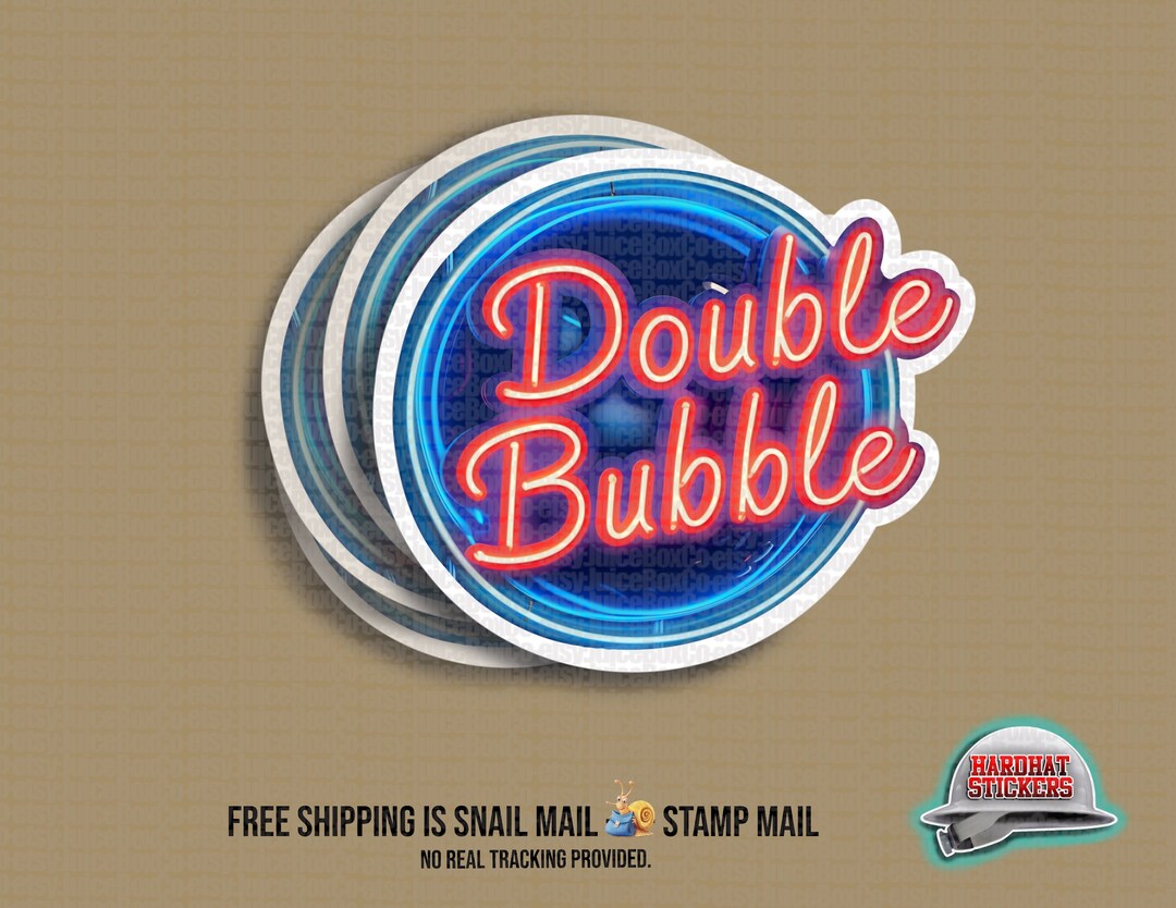 Double Bubble Sticker or Magnet - Etsy