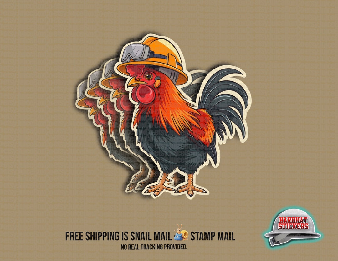 Cocky Chicken Sticker - Etsy