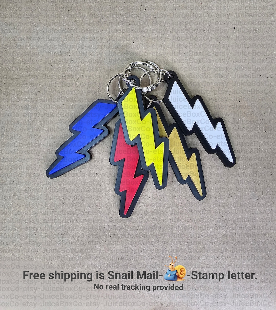 Lightning Bolt Keychain - Etsy