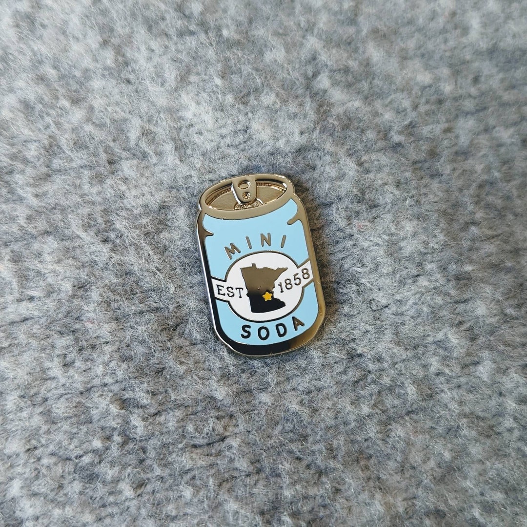 Mini Soda Hard Enamel Pin - Etsy