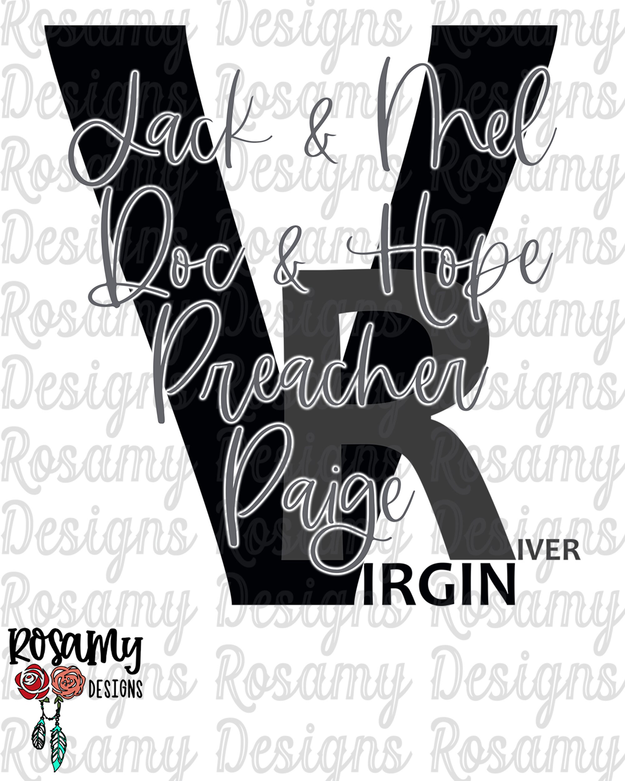 Virgin River, Digital Design, Design Download, Sublimation Transfer ...