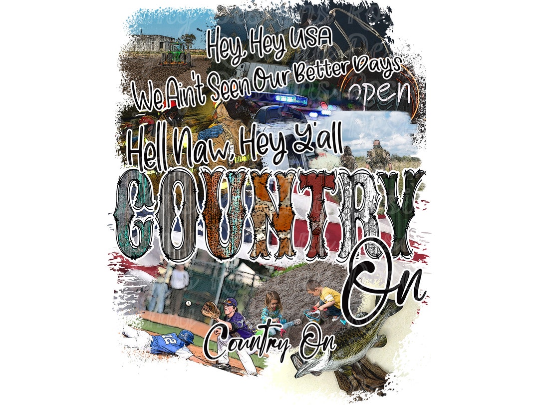 Country on PNG, Sublimation PNG, Tshirt Design, Design Download ...