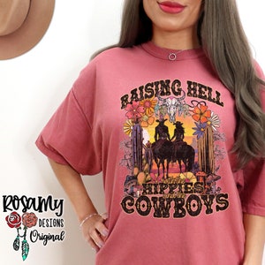 Raising Hell With the Hippies and the Cowboys PNG, Digital Download ...