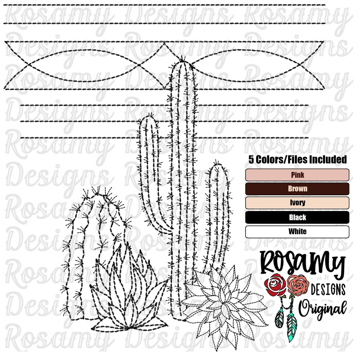 Boot Stitch PNG, Cactus PNG, Tshirt Design, Instant, Design Download ...