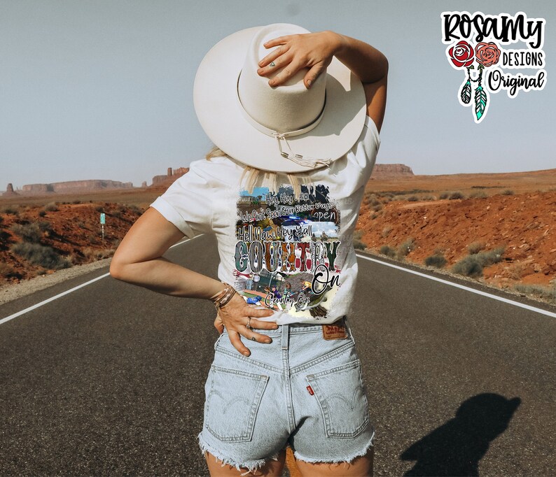 Country on PNG Sublimation PNG Tshirt Design Design - Etsy