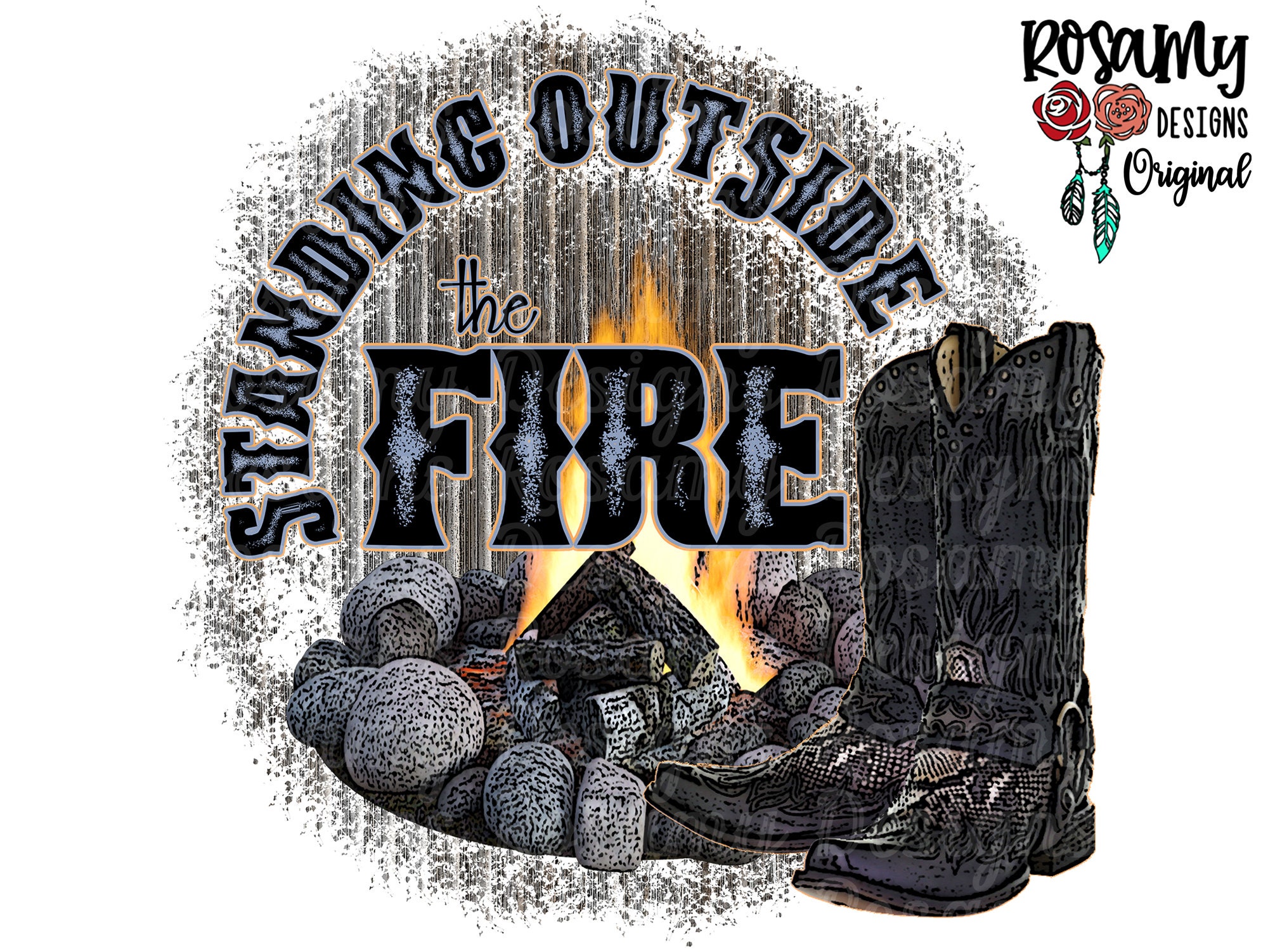Standing Outside the Fire PNG 2 Digital Designs Sublimation - Etsy