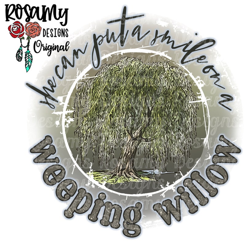 Weeping Willow PNG, Sublimation PNG, Tshirt Design, Design Download ...