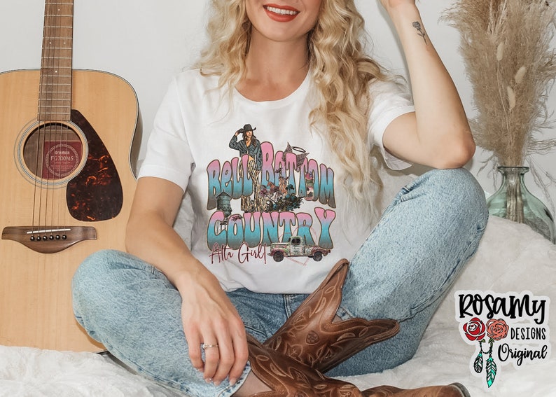 Bell Bottom Country PNG Heart Like A Truck Hold My Halo - Etsy