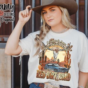 Red Dirt Road PNG Sublimation PNG Tshirt Design Design - Etsy