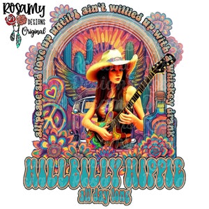 Hillbilly Hippie PNG, Sublimation PNG, Design Download, Sublimation ...