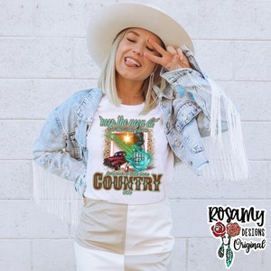 Country on PNG Sublimation PNG Tshirt Design Design - Etsy