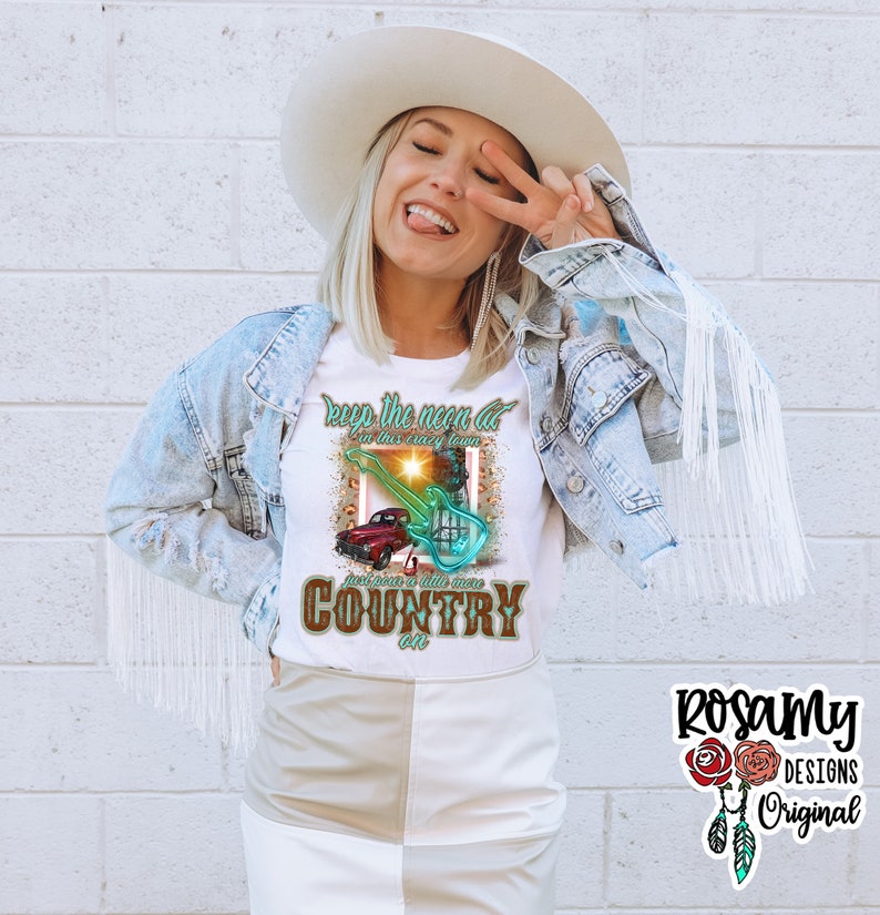 Country on PNG Sublimation PNG Tshirt Design Design - Etsy