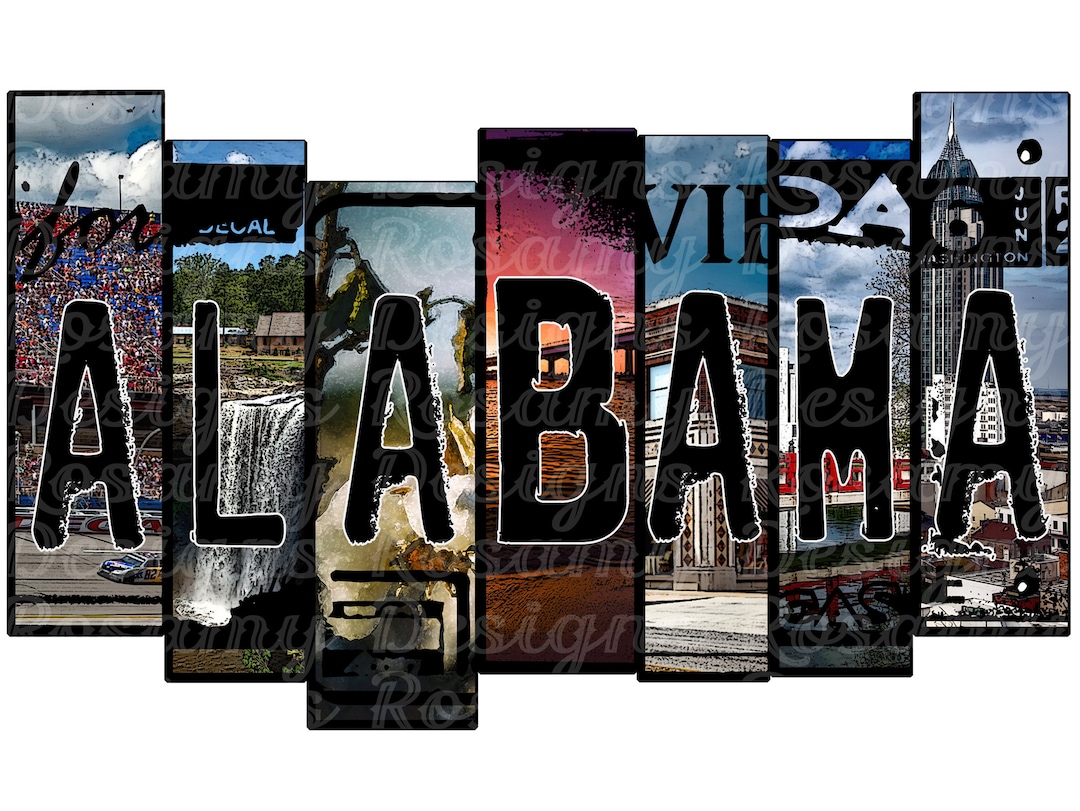 Alabama PNG, Sublimation PNG, License Plate, Tshirt Design, Design ...