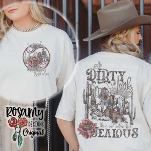 Dirty Looks PNG, 2 Designs, Matching Pocket, Sublimation PNG, Design ...