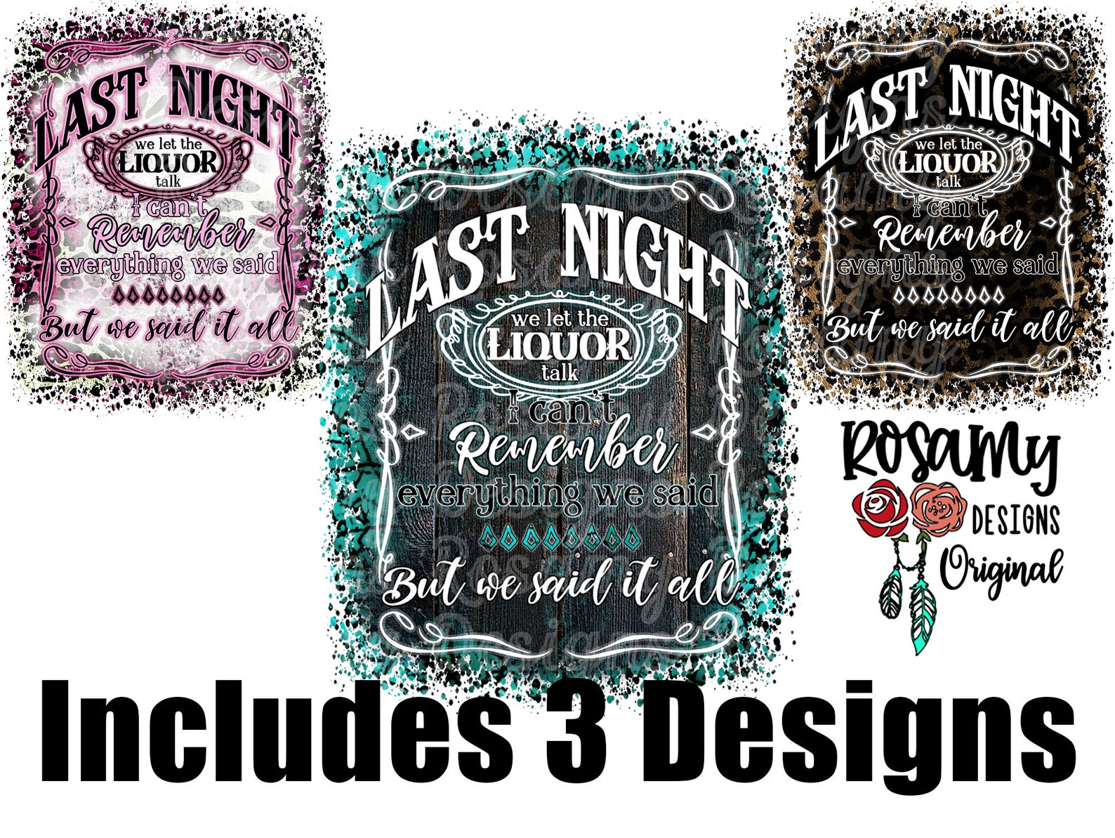 Last Night PNG, 3 Designs, Sublimation PNG, Tshirt Design, Design ...