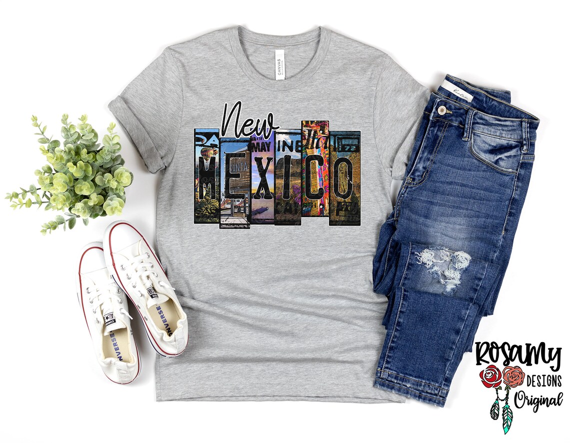 New Mexico PNG Sublimation PNG License Plate Tshirt Design - Etsy