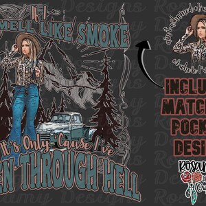 Smell Like Smoke PNG, 2 Designs, Sublimation, Design Download, Retro ...