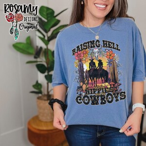 Raising Hell With the Hippies and the Cowboys PNG, Digital Download ...