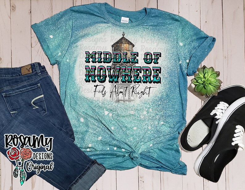 Middle of Nowhere PNG Sublimation PNG Tshirt Design Design | Etsy