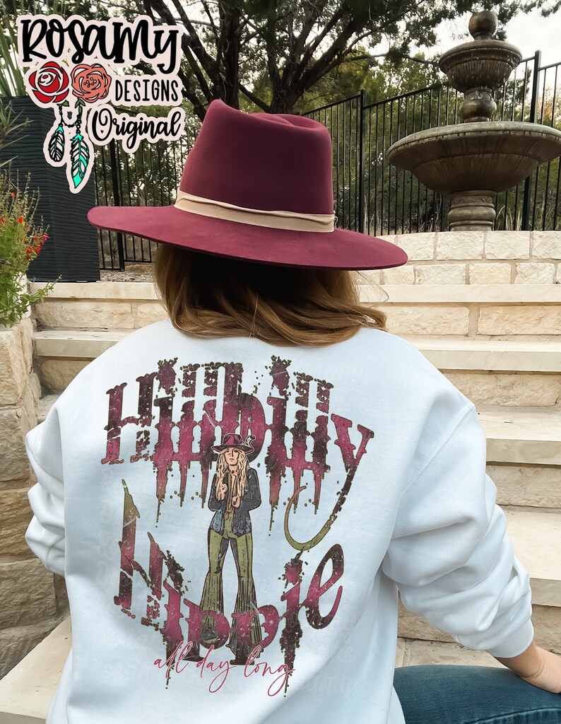 Hillbilly Hippie PNG Sublimation PNG Design Download - Etsy