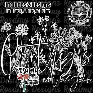 Country's Cool Again PNG, 2 Designs, Pocket Design, Bundle, Design ...