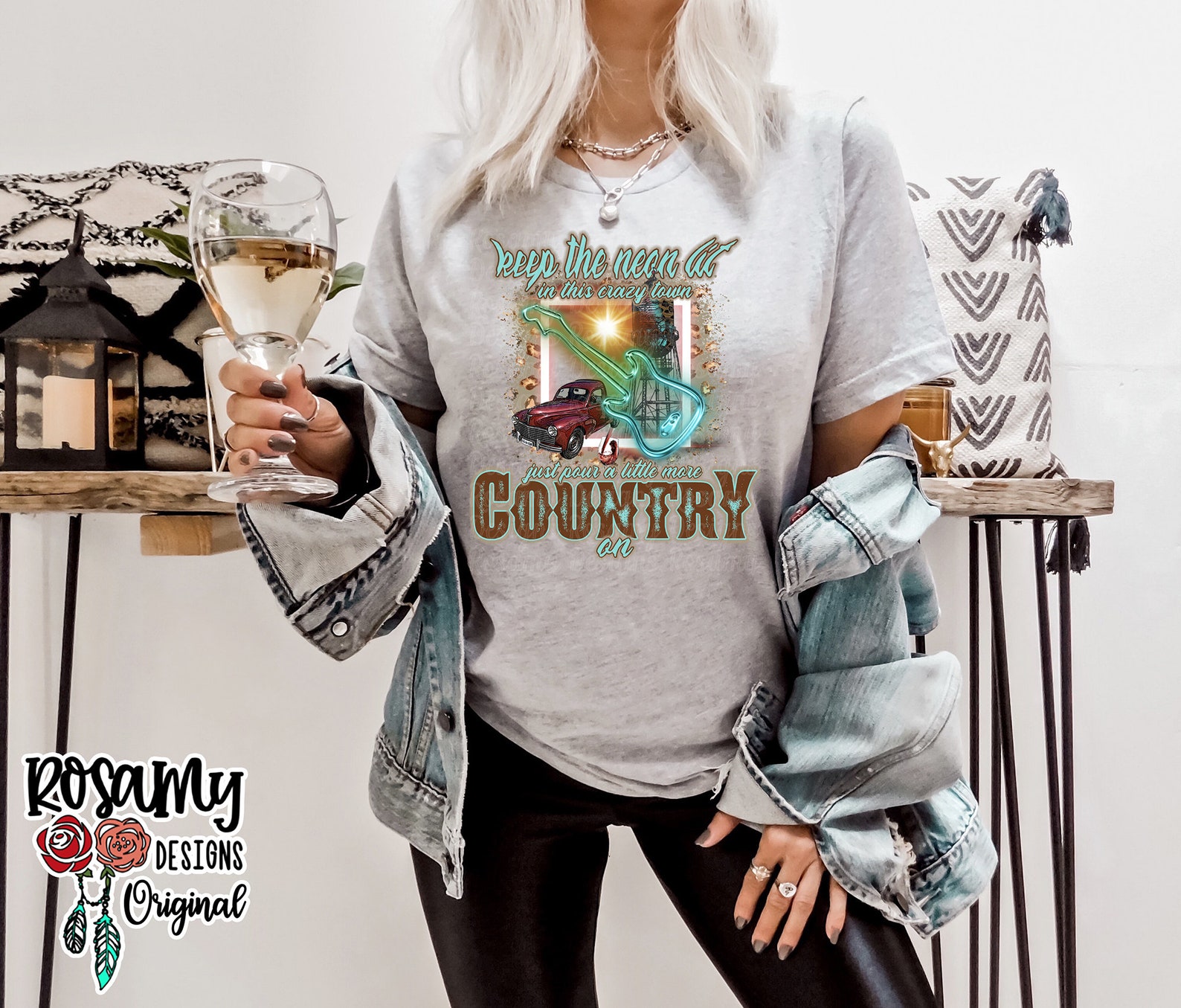 Country on PNG Sublimation PNG Tshirt Design Design - Etsy