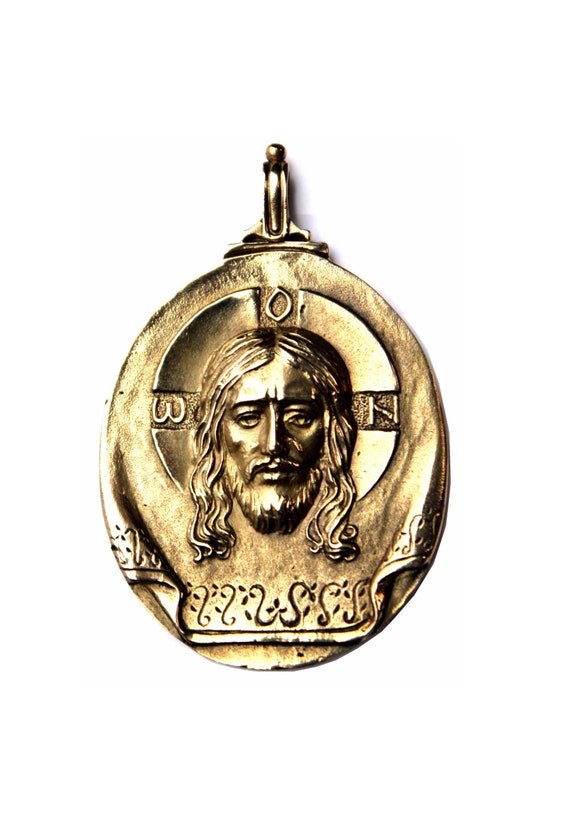 russian vintage icon pendant - Gem