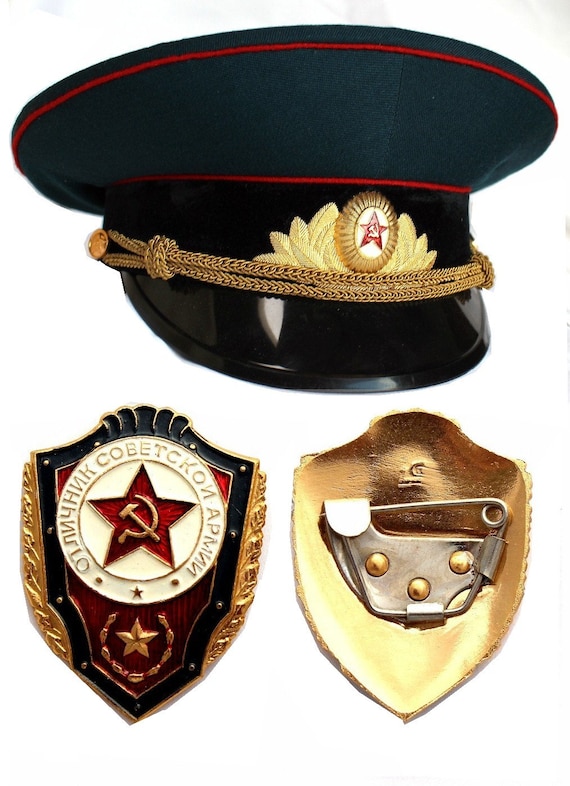 Vintage Soviet USSR Army Military Parade Hat Cap ORIG… - Gem