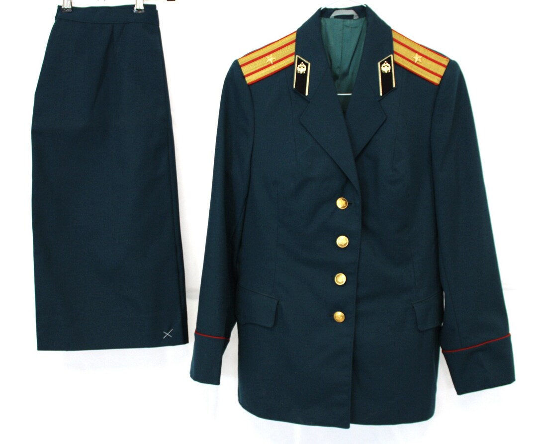 1984 Vintage Soviet Army Female Major Engineer Wool Uniform #7 - Etsy