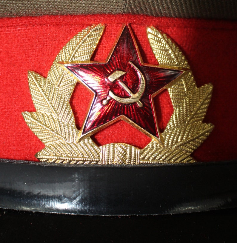 Vintage 1980th Authentic Soviet Enlisted Parade Cap for USSR Infantry ...