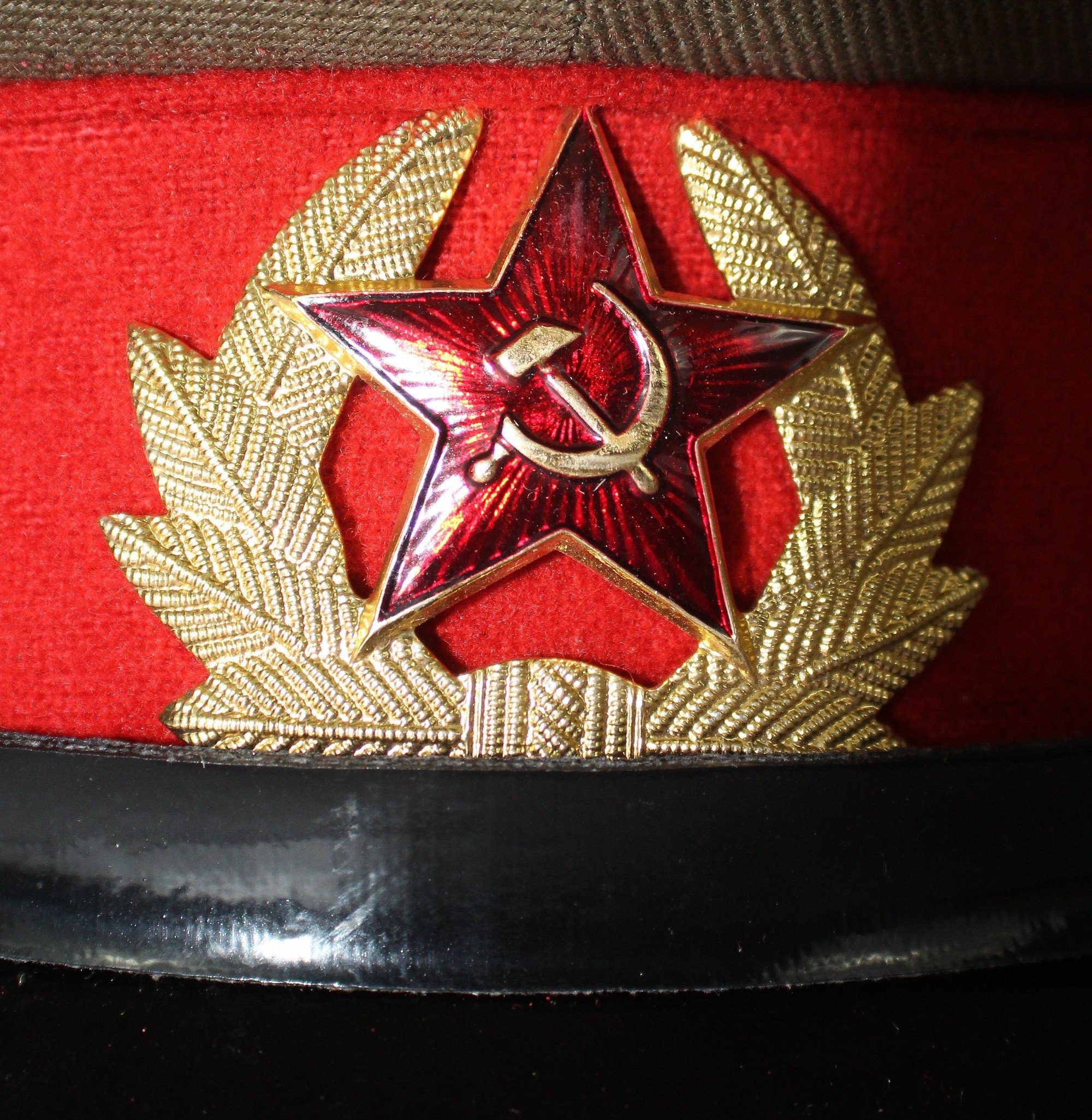 Vintage 1980th Authentic Soviet Enlisted Parade Cap for USSR Infantry ...