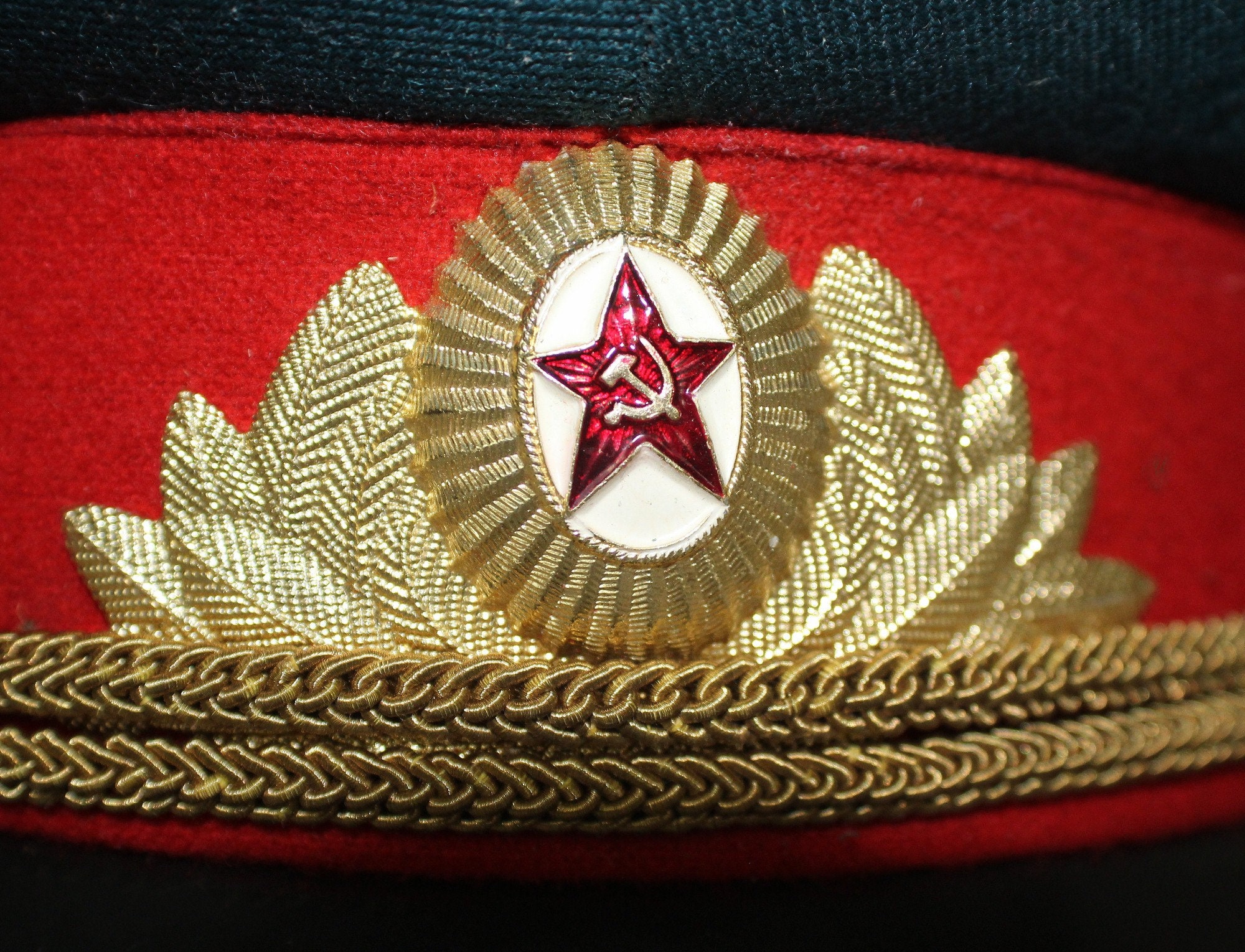 Vintage 1980th Authentic Soviet Officer Parade Cap for USSR - Etsy