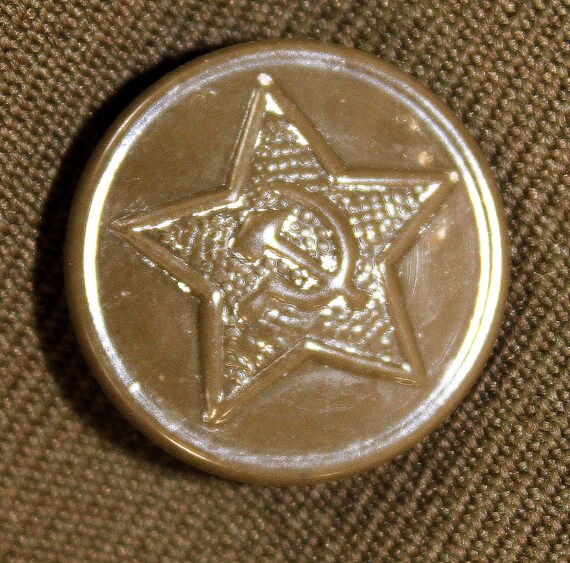 Vintage Authentic Soviet Army Soldier Field Uniform T… - Gem