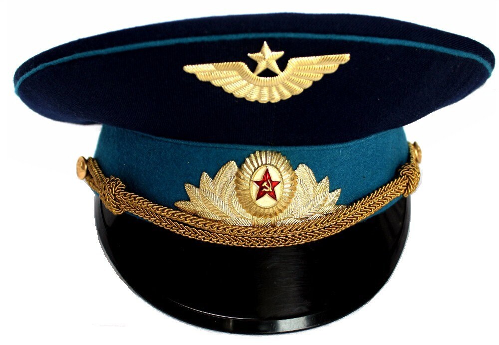 Vintage 1980th Soviet USSR Military Parade Hat Cap ORIGINAL Air Force ...