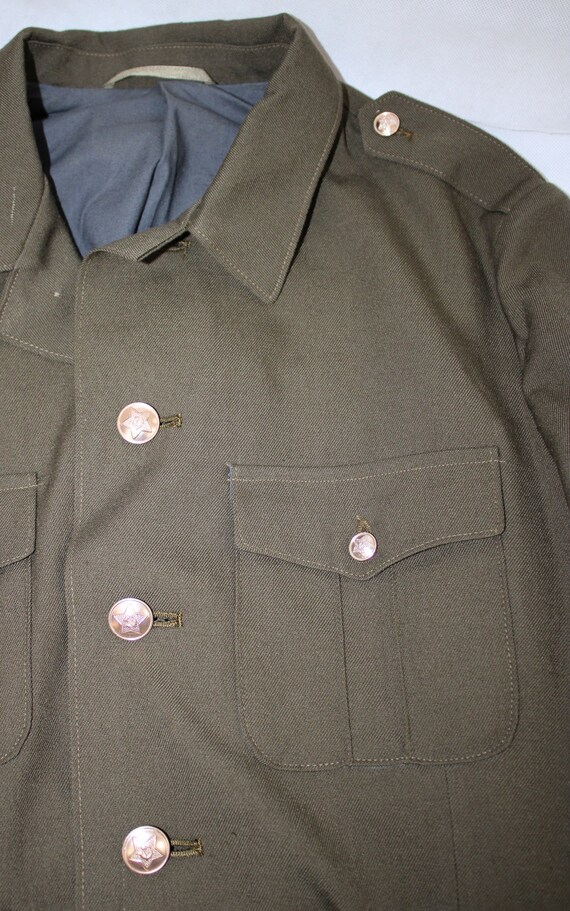 Vintage 1992 USSR Army Soldier Uniform with Hammer an… - Gem