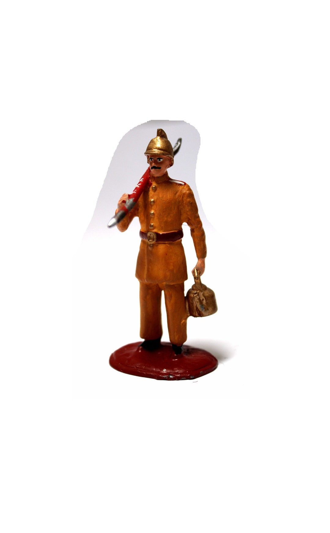 Vintage Russian Tin Soldier Hand Painted METAL Figurine Scale 1:32 Made ...