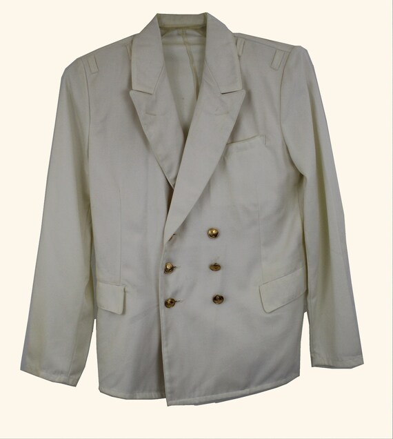 Authentic Vintage Soviet Union Navy Officer Summer Ja… - Gem