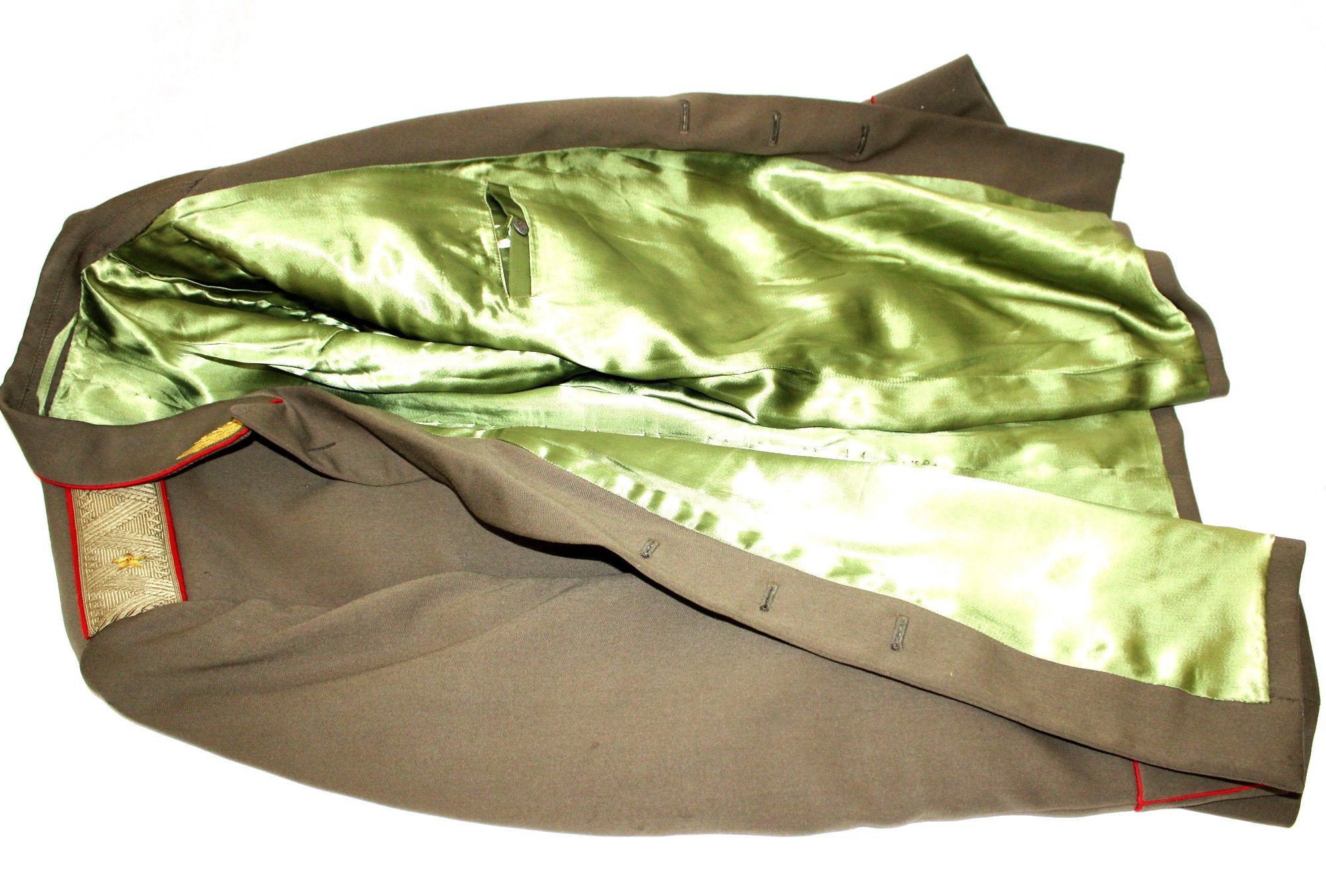 Authentic USSR Vintage Soviet Army Major General Uniform, Embroidery ...