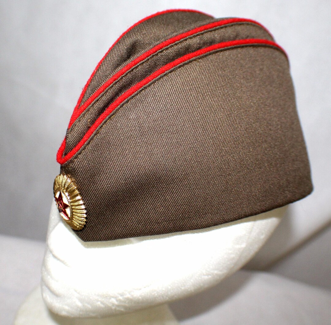 Vintage 1980s Soviet Officer Hat, USSR Infantry Cap Badge #140 - Etsy