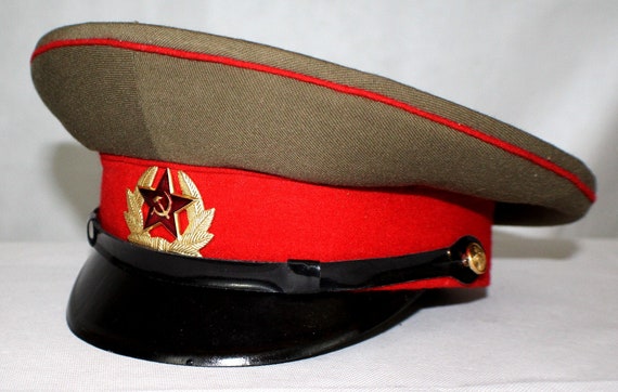 Vintage 1980th Authentic Soviet Enlisted Parade Cap f… - Gem