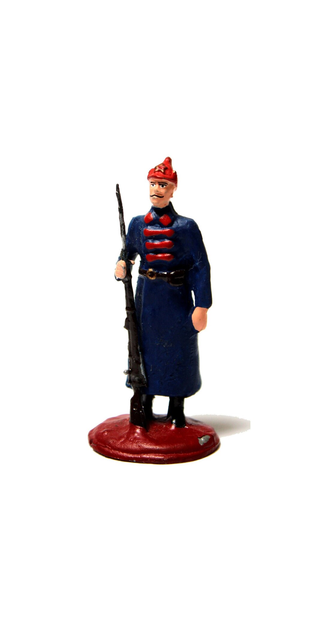 Vintage Russian Tin Soldier Hand Painted METAL Scale 1:32 Made in USSR ...