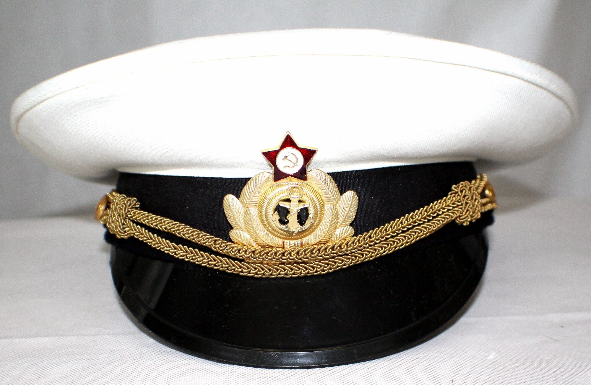 Vintage 1980s Soviet Navy Officer Visor Cap, USSR Size 57 #64 - Etsy
