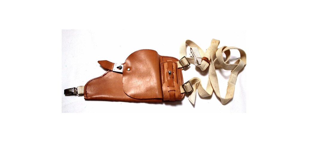 Vintage 1980s Makarov Pistol Holster: Genuine Leather Warsaw Block ...