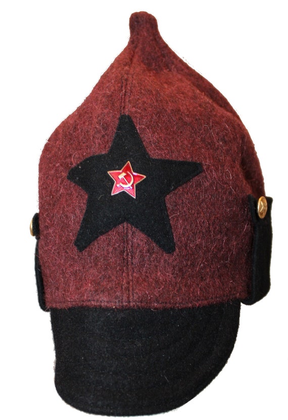 Copy of 1918 SOVIET Cavalry Red Army Civil War Hat Bu… - Gem