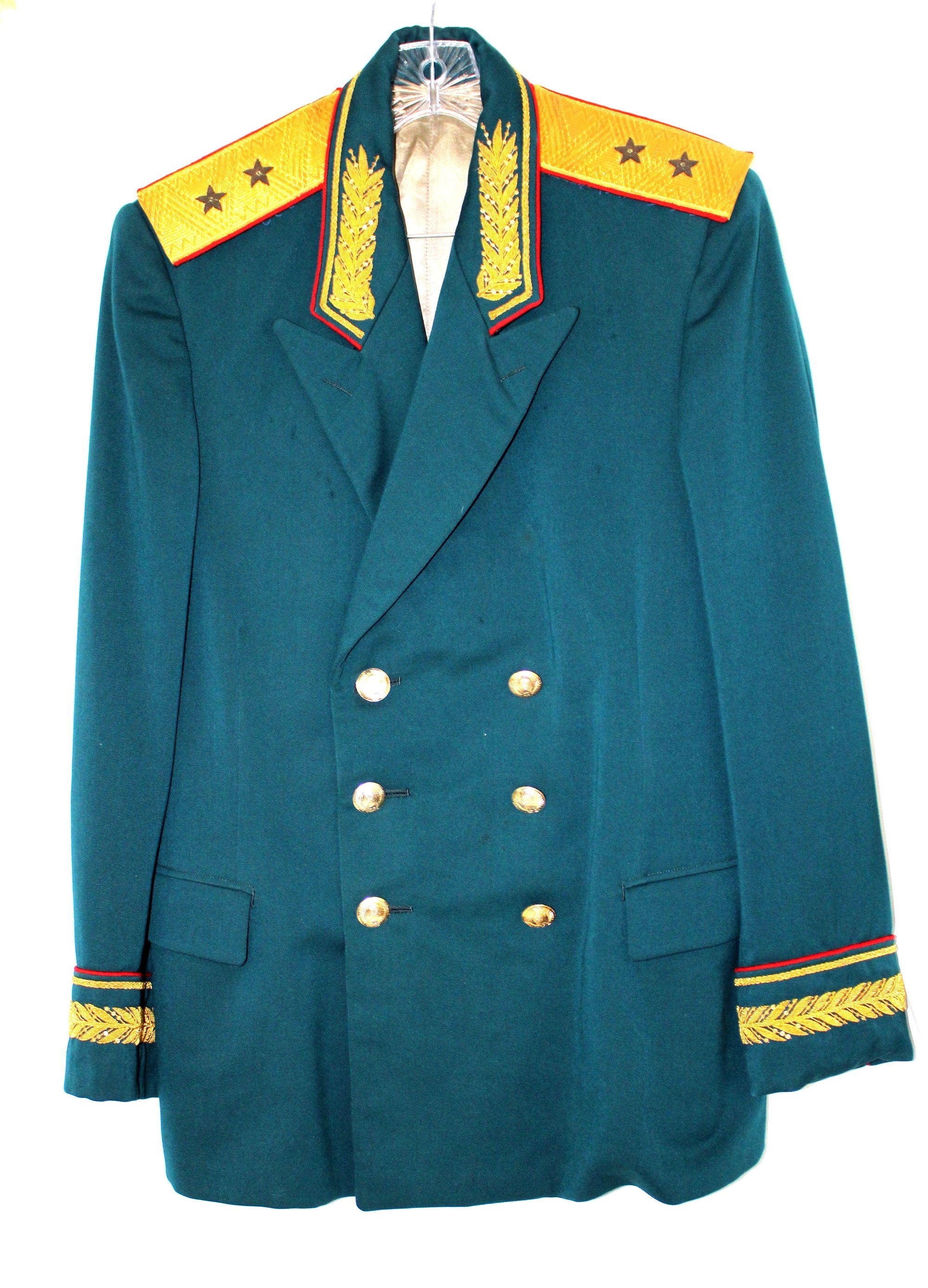 Vintage Soviet Army Lieutenant General Uniform, Embroidered Gabardine ...