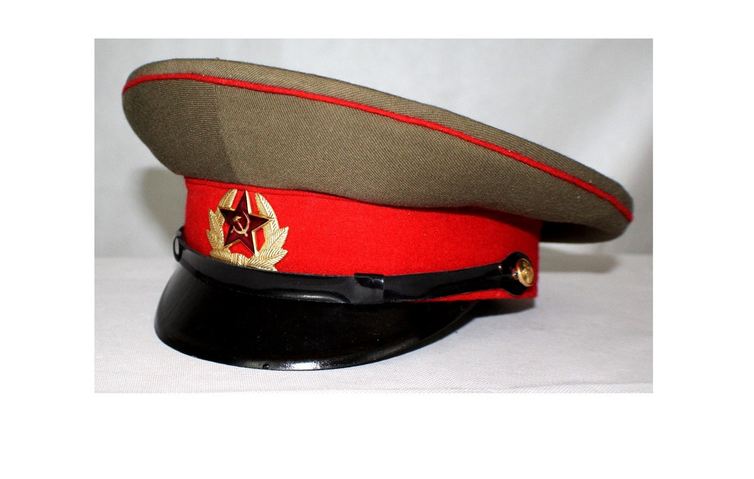 Vintage 1980th Authentic Soviet Enlisted Parade Cap for USSR Infantry ...