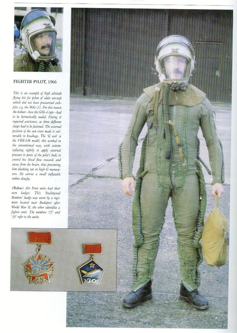 Vintage Soviet Air Force MIG Pilot G Suit, Large, Military Issue P6 #30 ...