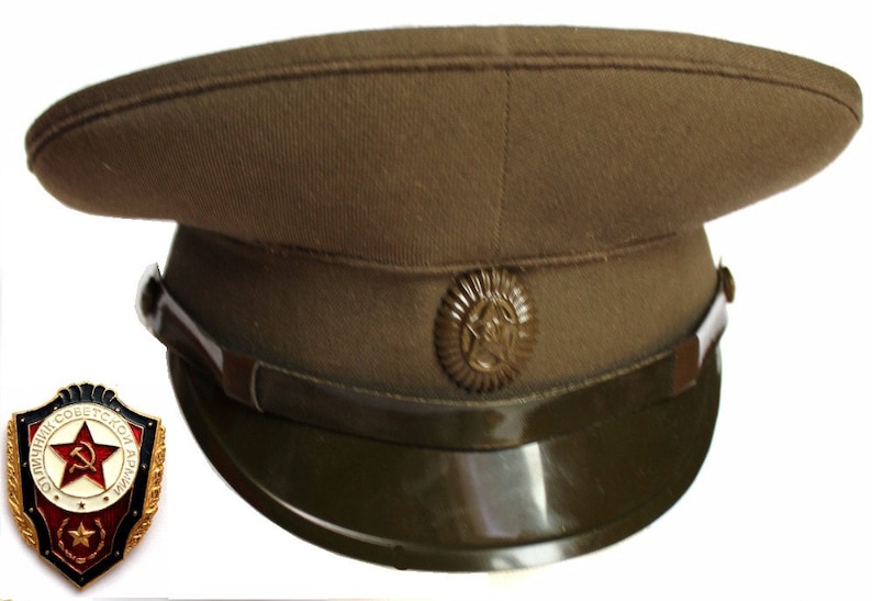 ORIGINAL Soviet USSR Military ORIGINAL Army Officer Field Cap - Etsy