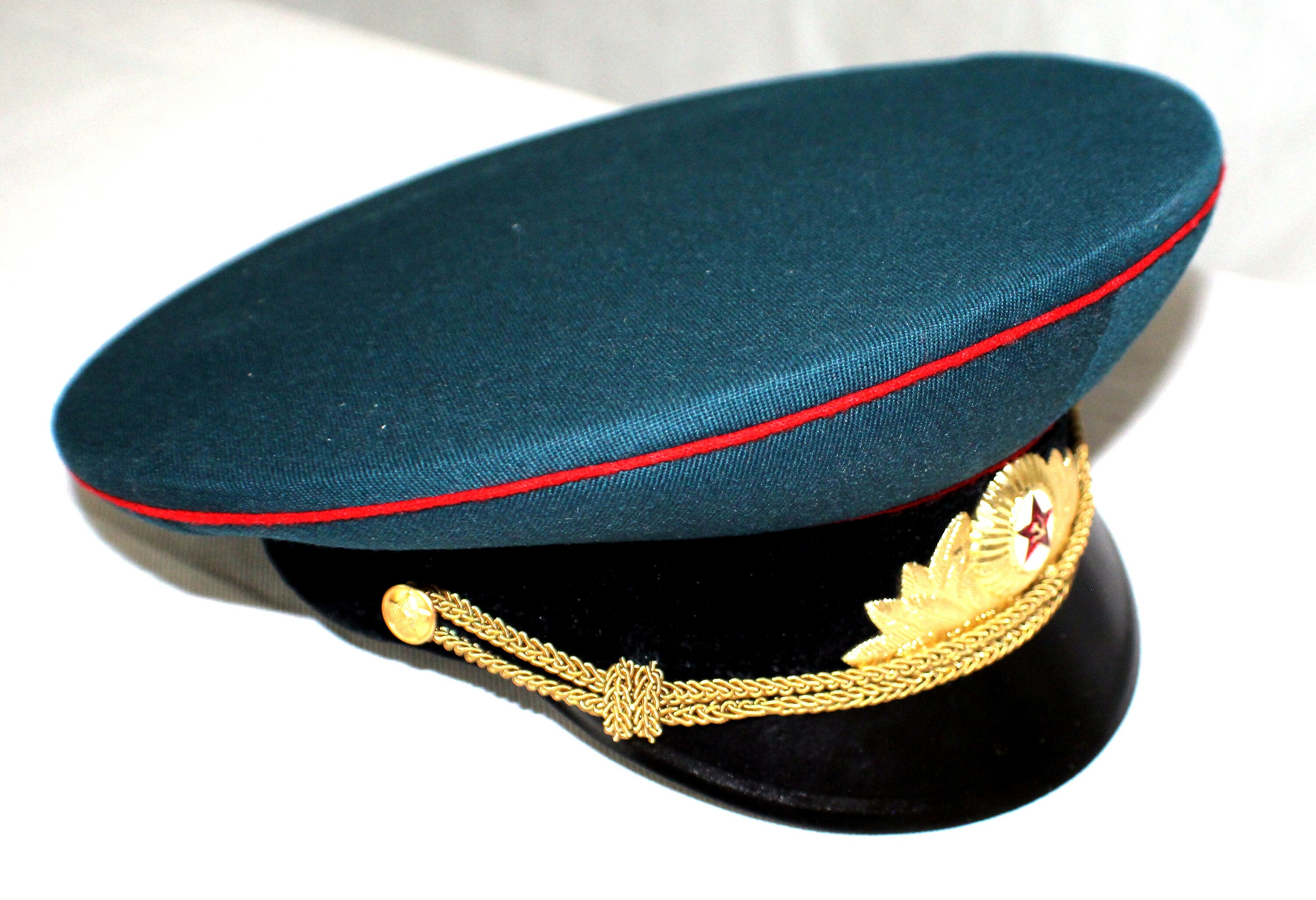 Vintage Soviet USSR Army Military Parade Hat Cap ORIGINAL Armor Officer ...