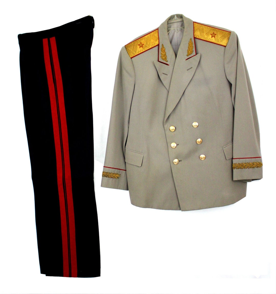 1961 Vintage Soviet Army Major General Summer Uniform, Embroidered ...